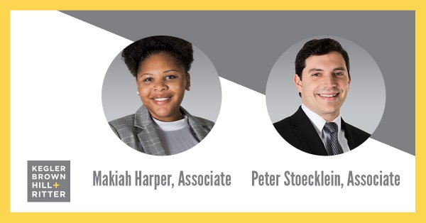Kegler Brown Welcomes Two Former Summer Associates as New Attorneys