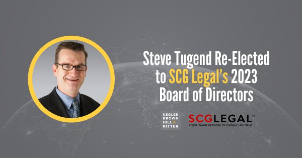 Steve Tugend Re-Elected to SCG Legal’s 2023 Board of Directors