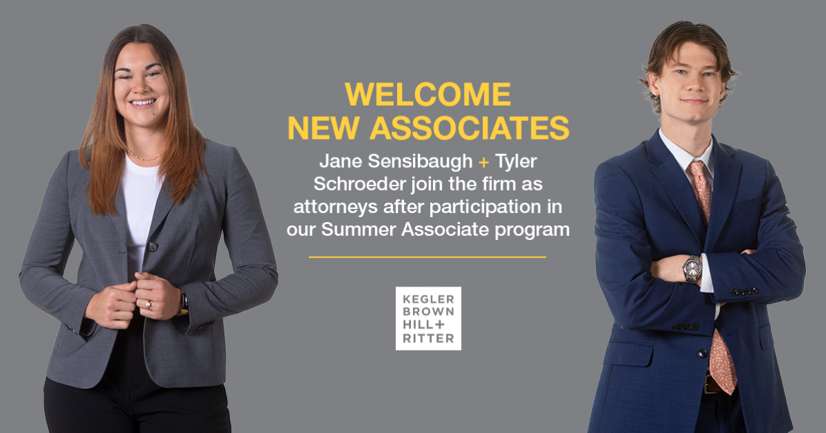 Former Summer Associates Join Kegler Brown Attorney Team